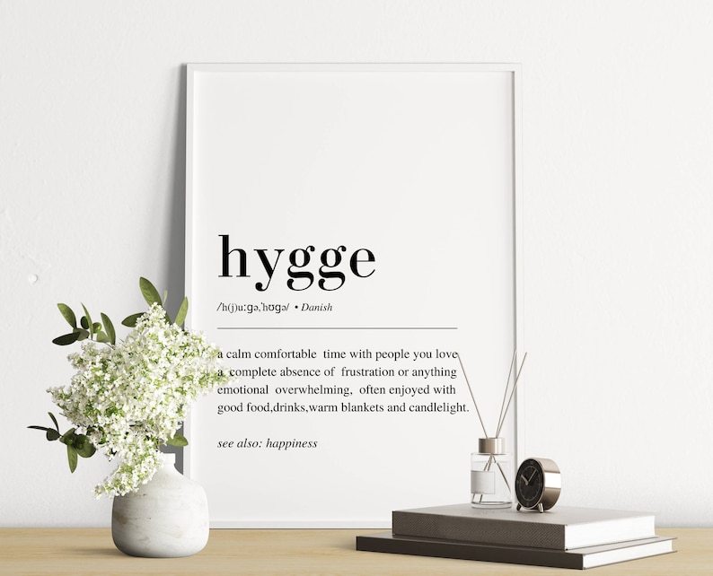 Hygge Definition Print Hygge Decor Hygge Print Scandinavian - Etsy