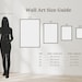 Wall Art Size Guide, Frame Size Guide, Print Size Guide, Comparison ...