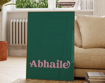 Abhaile Definition Print, Irish Print, Irish Home Decor, Ireland Print ...