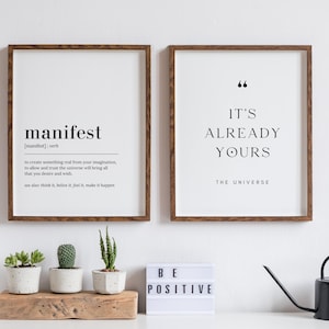 Manifest Definition Print, Manifest Poster, Manifest Print, Law of ...