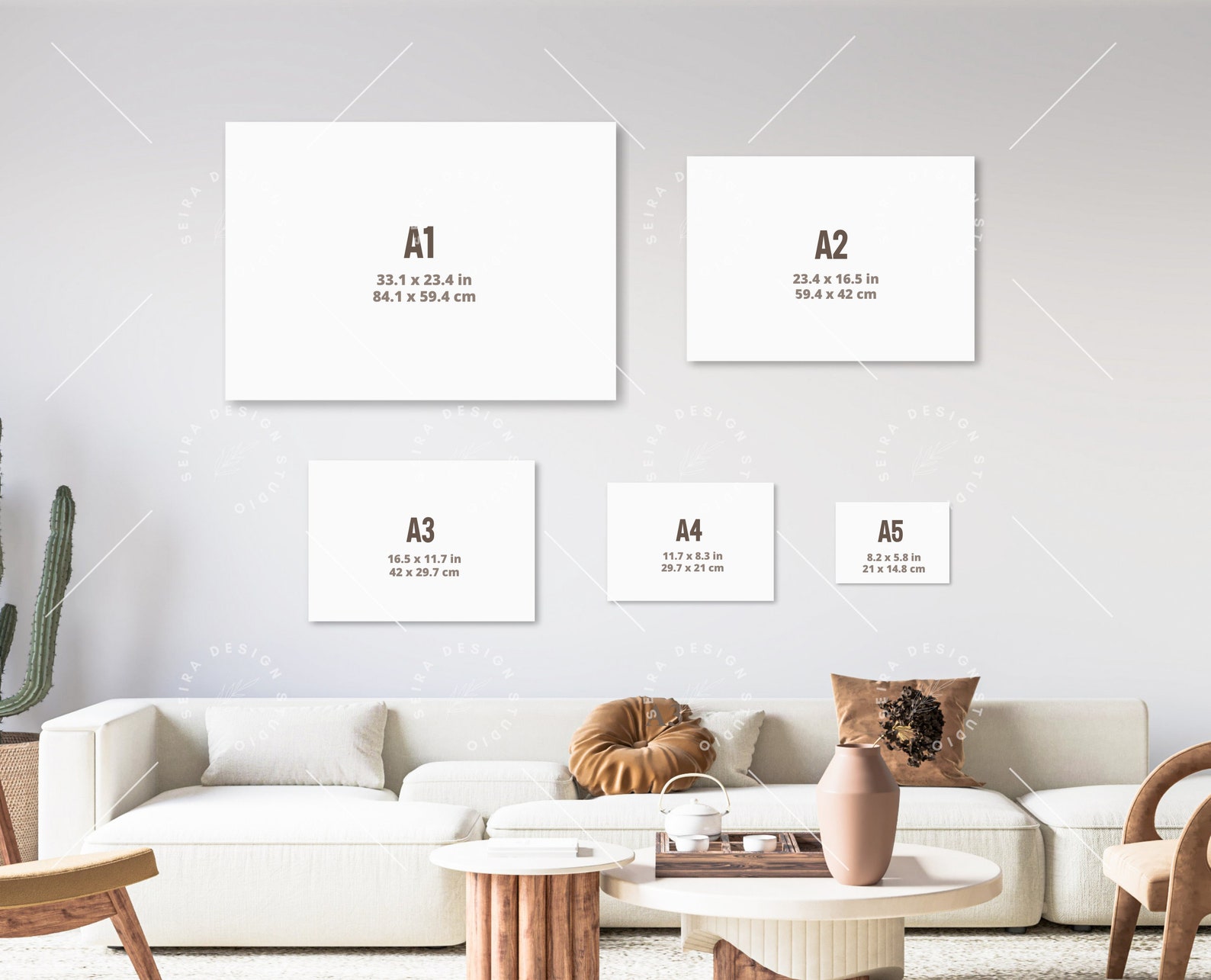 Wall Art Size Guide Standard Frame Size Guide Poster Sizes - Etsy