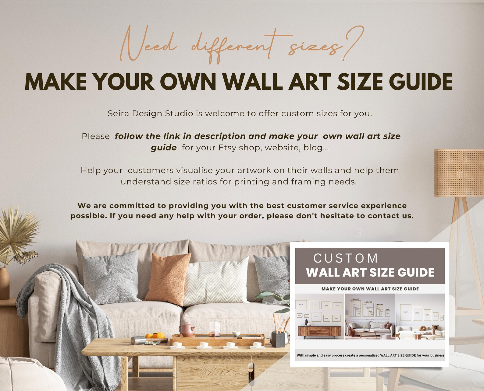 Wall Art Size Guide, Frame Size Guide, Print Size Guide, Comparison ...