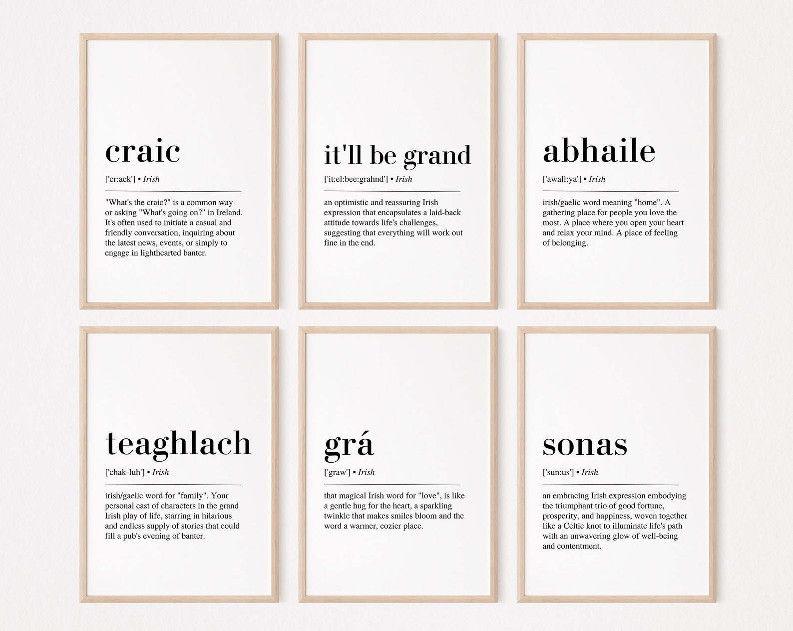 Abhaile, It'll Be Grand, Irish Print, Irish Home Decor, Ireland Print ...
