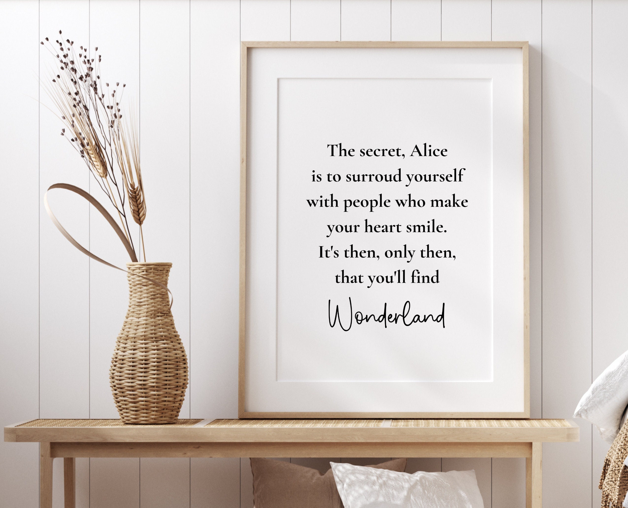 Alice in Wonderland Print the Secret Alice Lewis Carroll - Etsy