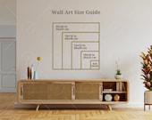 Wall Art Size Guide Standard Frame Sizes Guide Living Room - Etsy