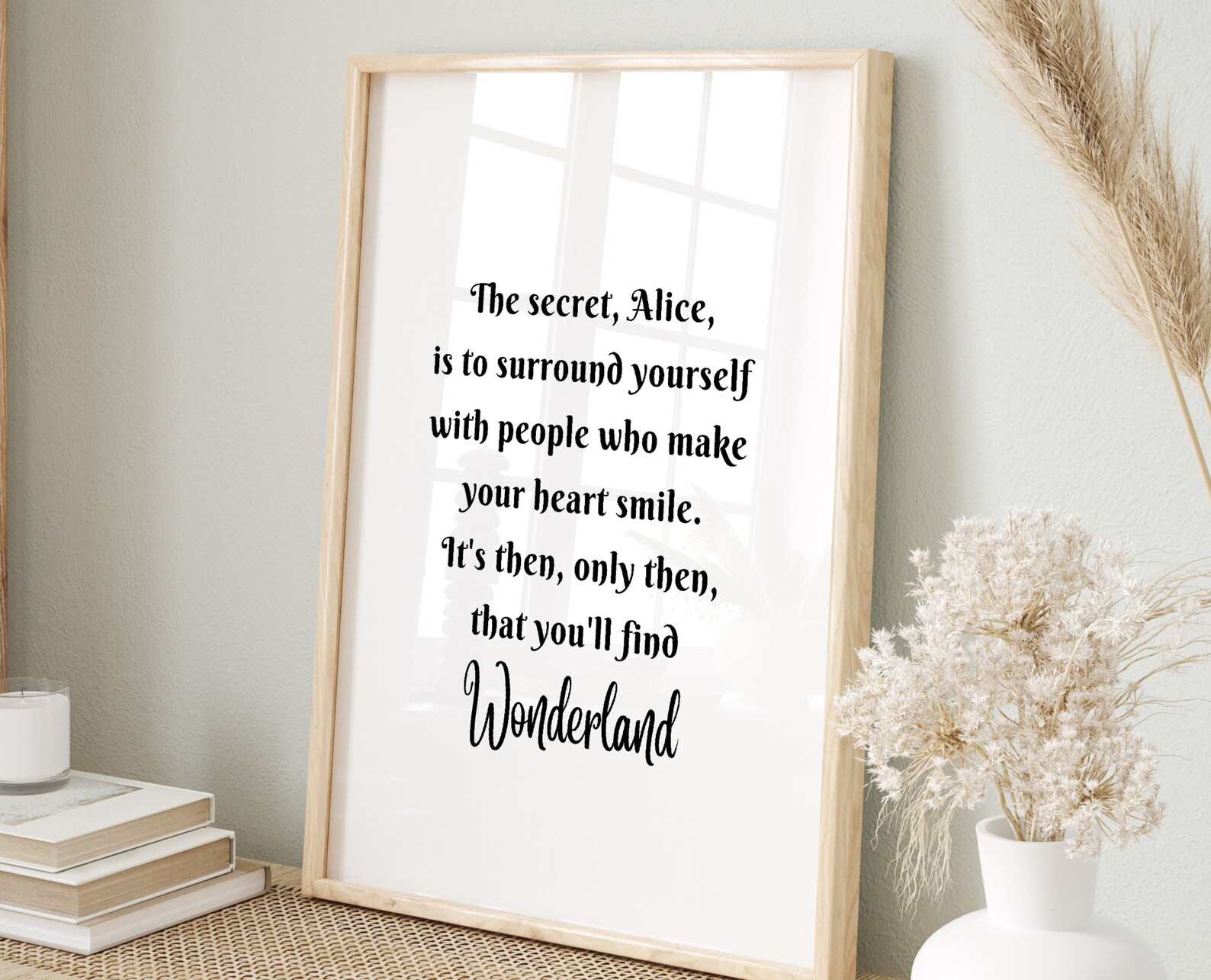 Alice in Wonderland Print the Secret Alice Lewis Carroll - Etsy