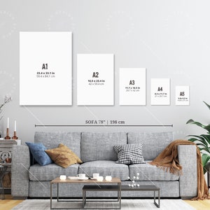 Wall Art Size Guide, Frame Size Guide, Poster Size Guide, Print Size ...