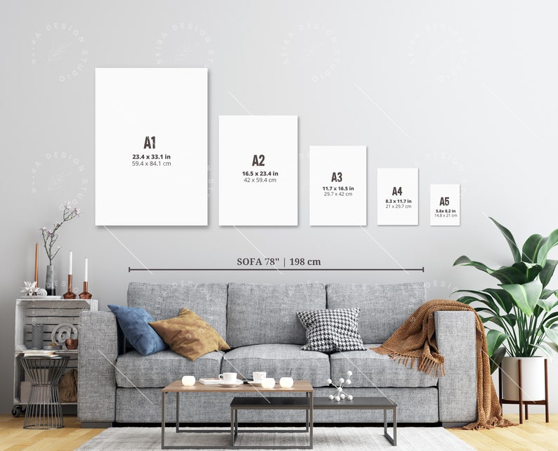 Wall Art Size Guide, Frame Size Guide, Poster Size Guide, Print Size ...