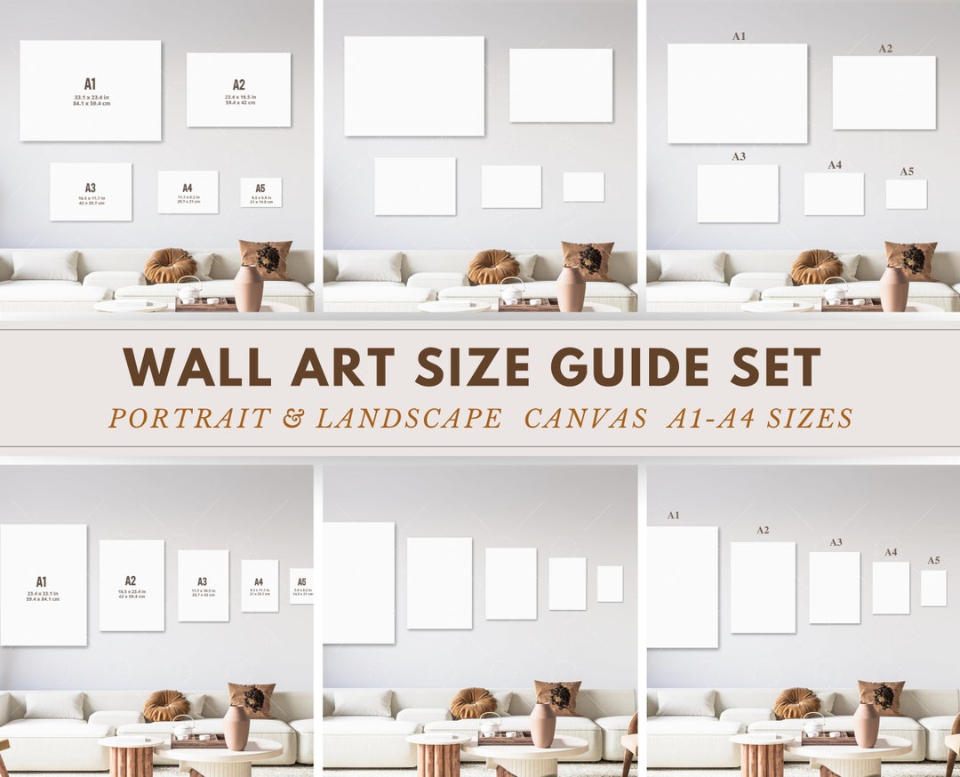 Wall Art Size Guide Standard Frame Size Guide Poster Sizes - Etsy