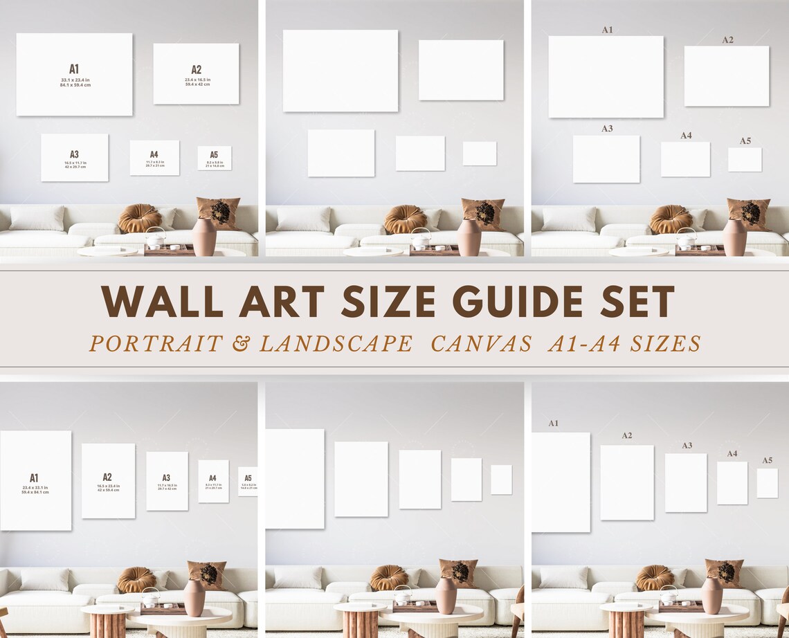 Wall Art Size Guide Standard Frame Size Guide Poster Sizes - Etsy Ireland