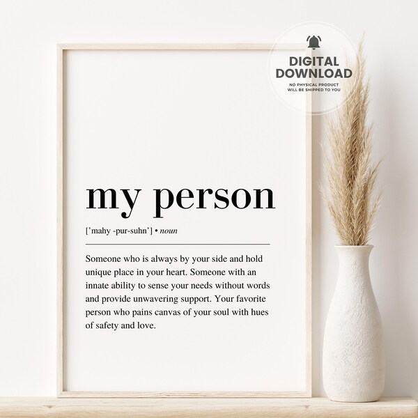 Definition Print - Etsy