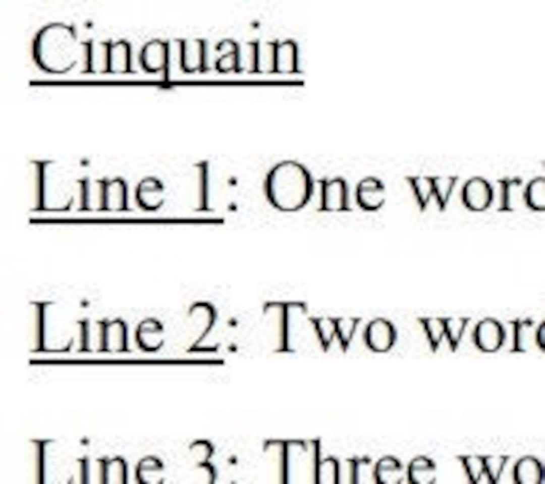 Cinquain Poems About Animals