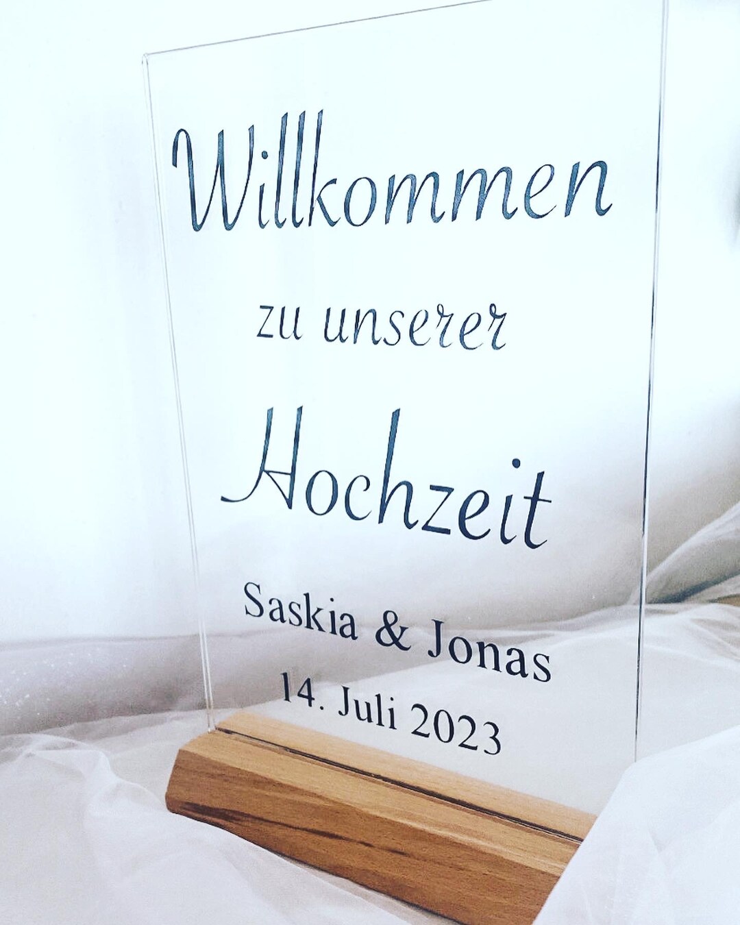 Welcome Sign/name Plate/personalized Table Decoration Acrylic With ...