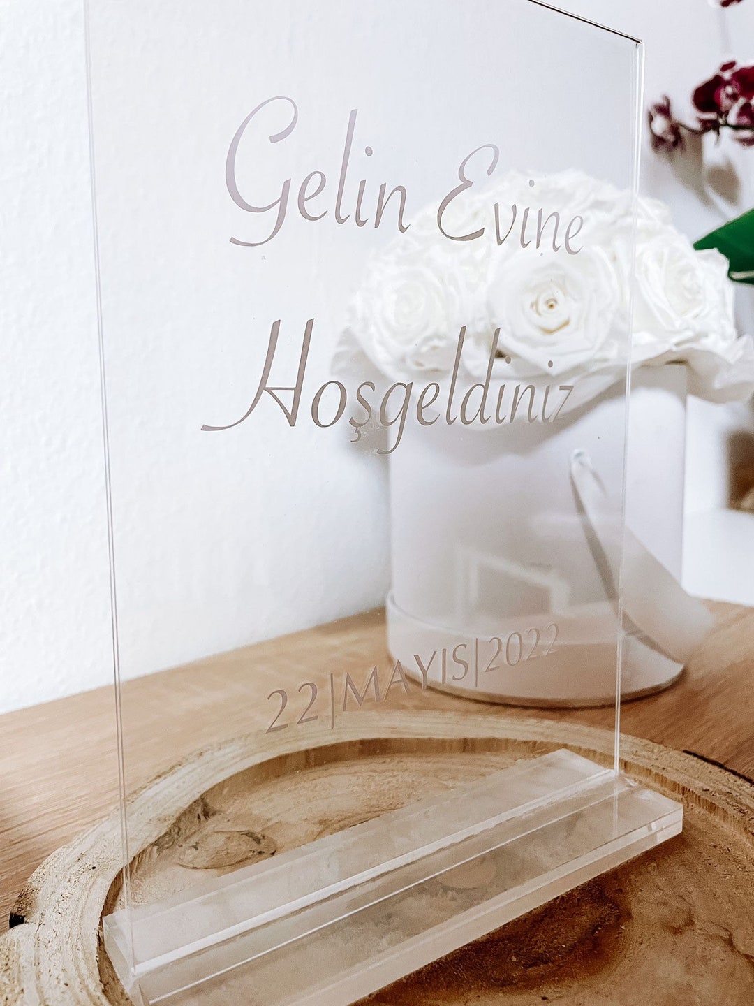 Table Stand With Personalization / Name Stand Acrylic for Wedding ...
