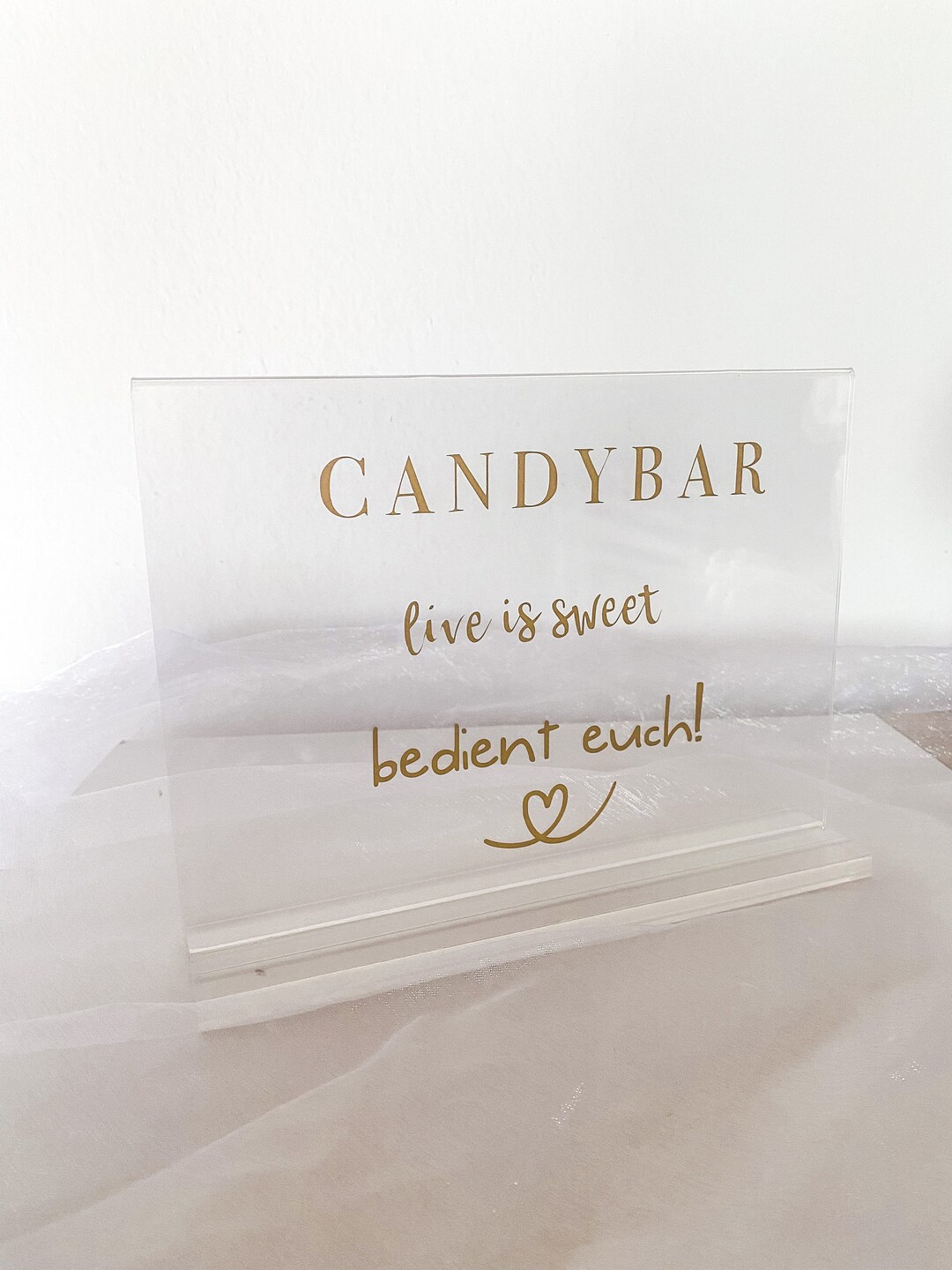Table Stand for Candy Bar Acrylic With Stand Transparent - Etsy