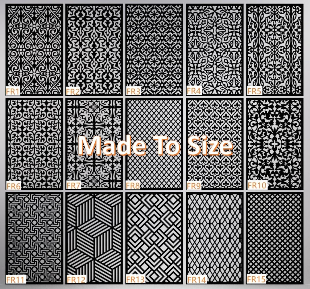 Fretwork Grill Jali Panels Custom Size Available. - Etsy UK