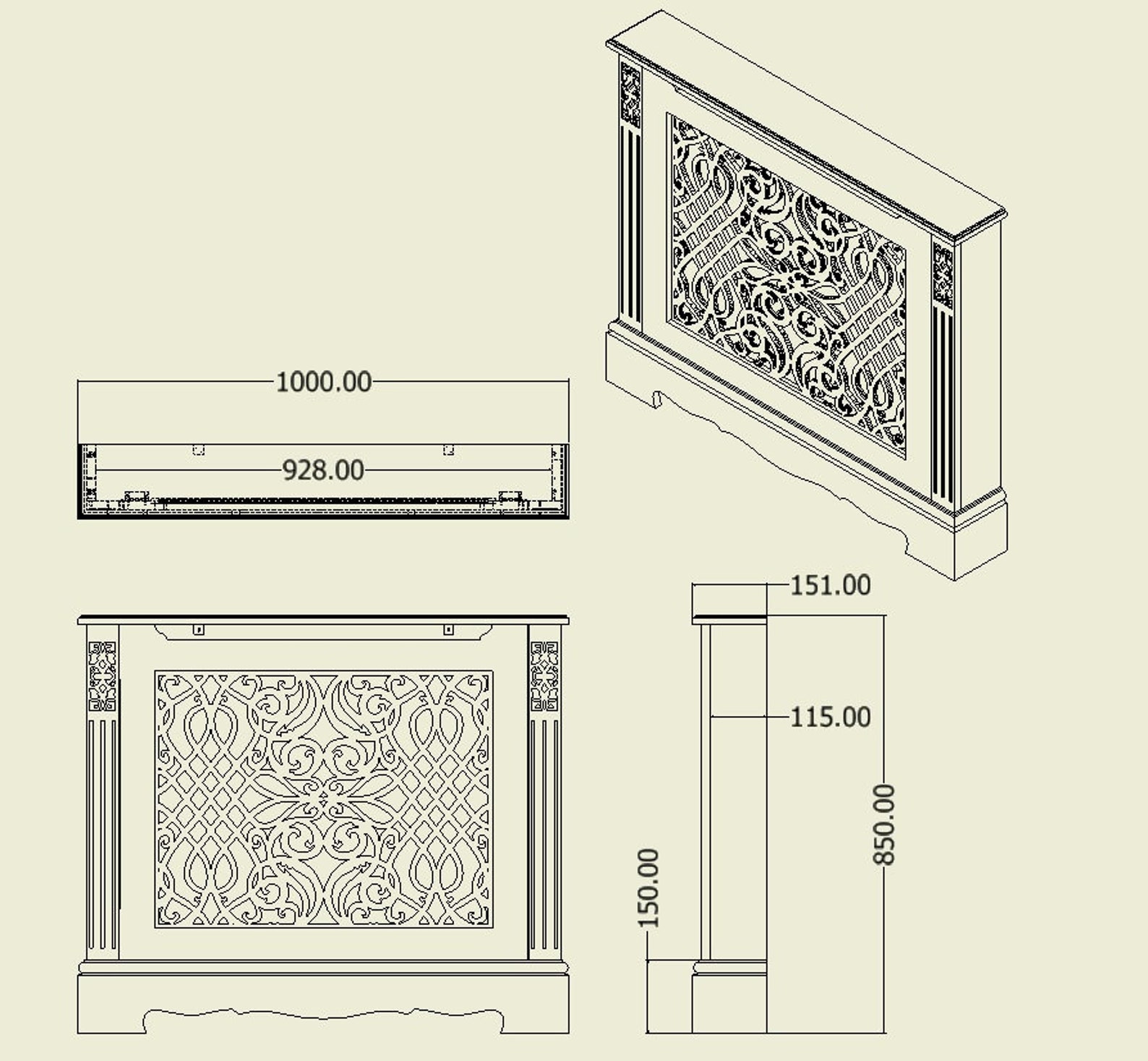 Made to Measure Radiator Cover Any Size - Etsy