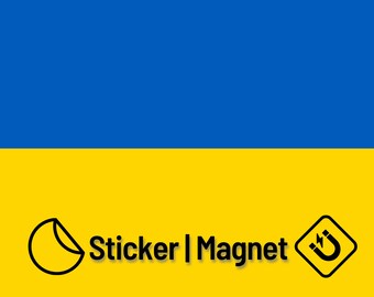 Ukraine Flag Bumper Sticker - Etsy