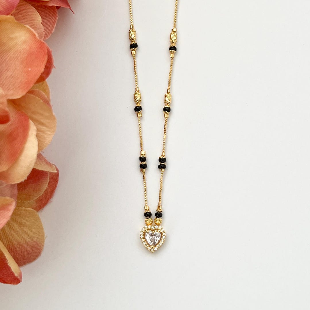 Mangalsutra Set Indian Jewelry Bollywood Jewelry Karimani Sara Black ...