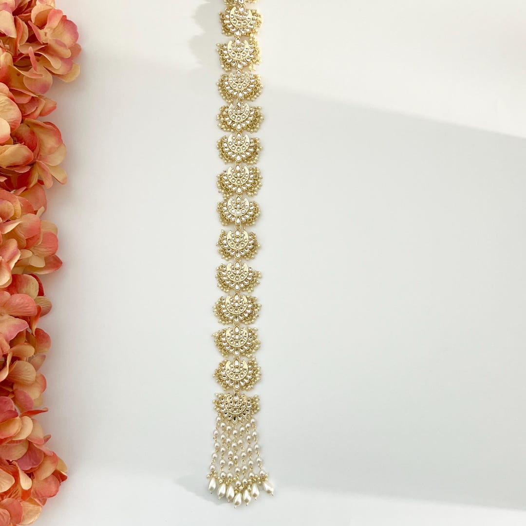 Kundan Choti Bridal Kundan Hair Jewelry Choti Kundan Choti Braid Choti ...