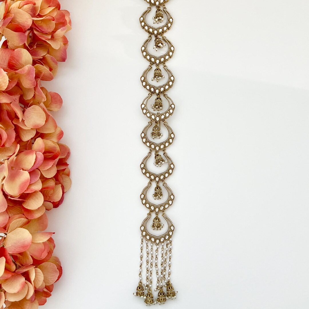 Kundan Choti Bridal Kundan Hair Jewelry Choti Kundan Choti Braid Choti ...