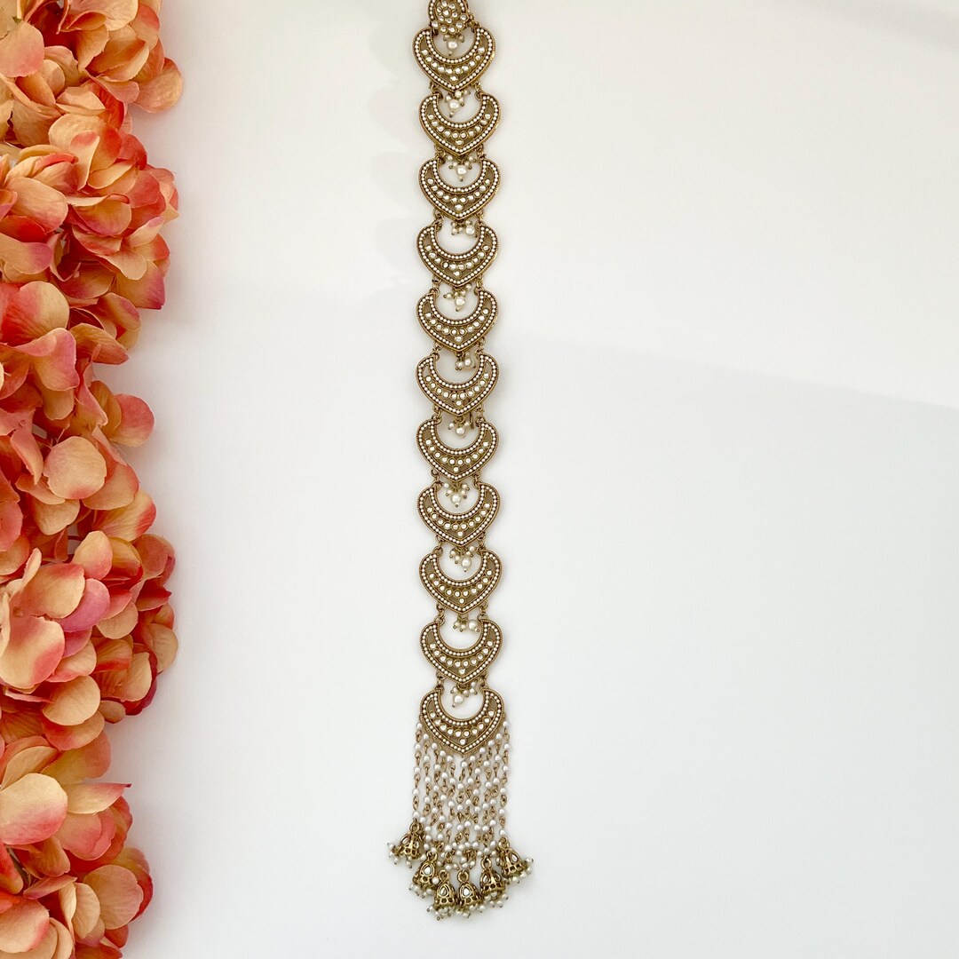 Kundan Choti Bridal Kundan Hair Jewelry Choti Kundan Choti Braid Choti ...