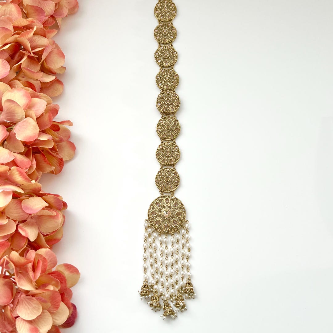 Kundan Choti Bridal Kundan Hair Jewelry Choti Kundan Choti Braid Choti ...