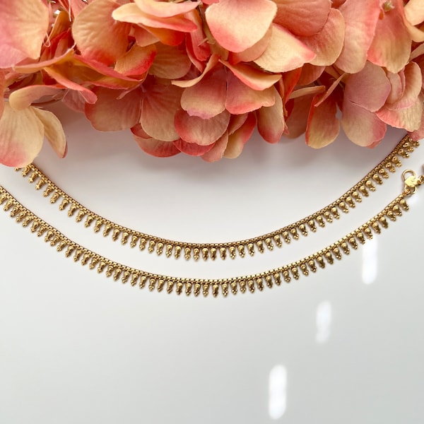 Traditional Gold Anklet - Etsy