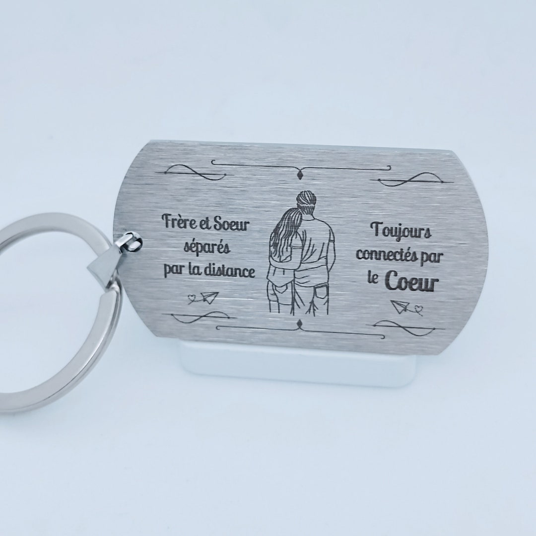 Personalized Keychain for Brother - Brother and Sister Gift - Sibling ...