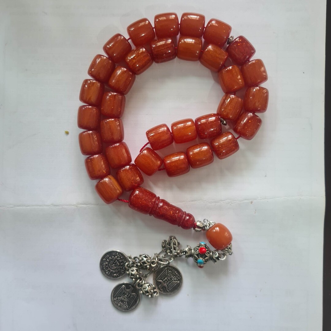 Vintage Faturan Masbaha Misbaha Islamic Rosary Amber Bakelite - Etsy