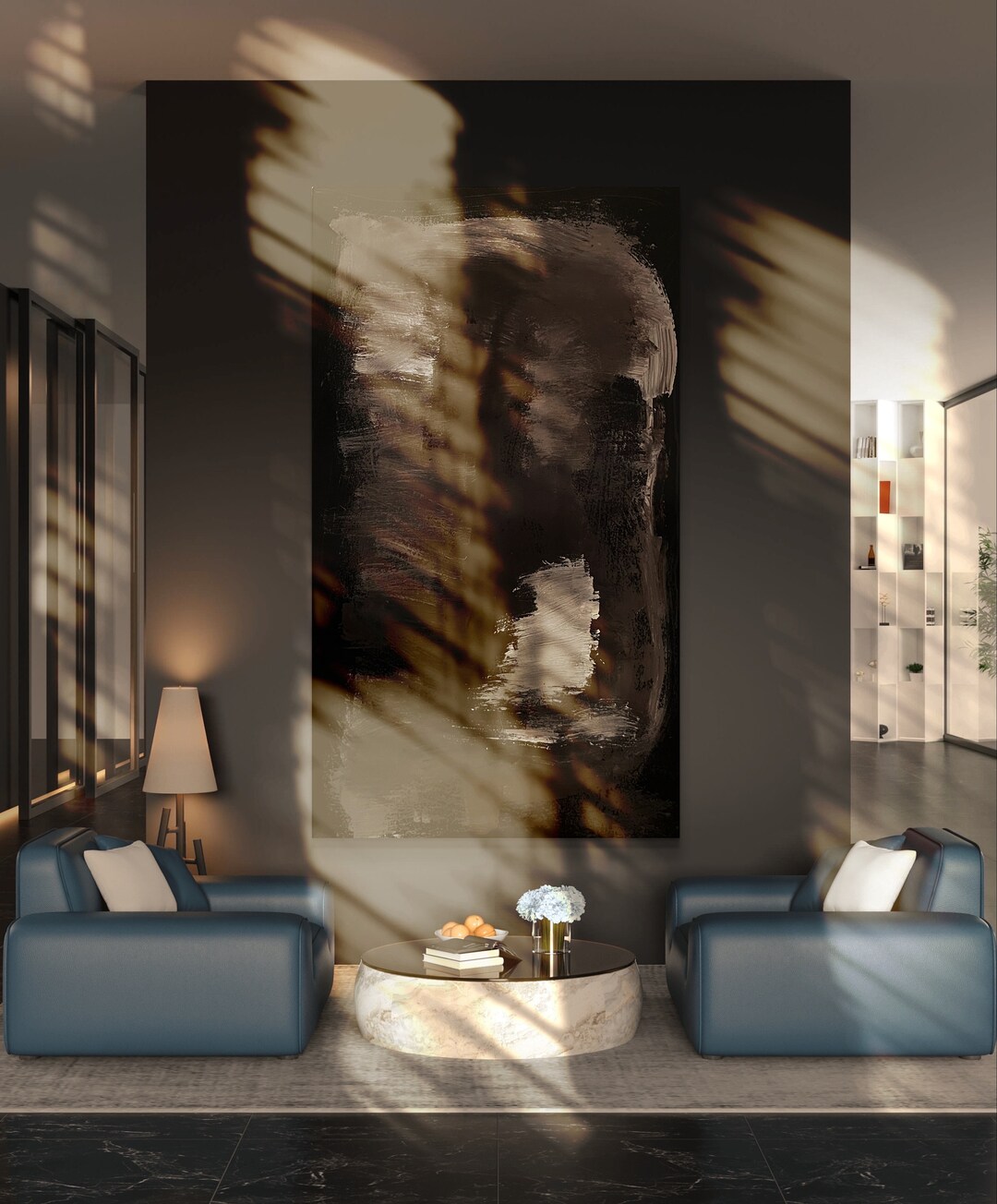Boho Style COMPOSITION Colorful Wall Art, | Abstract Art Solid Painting ...