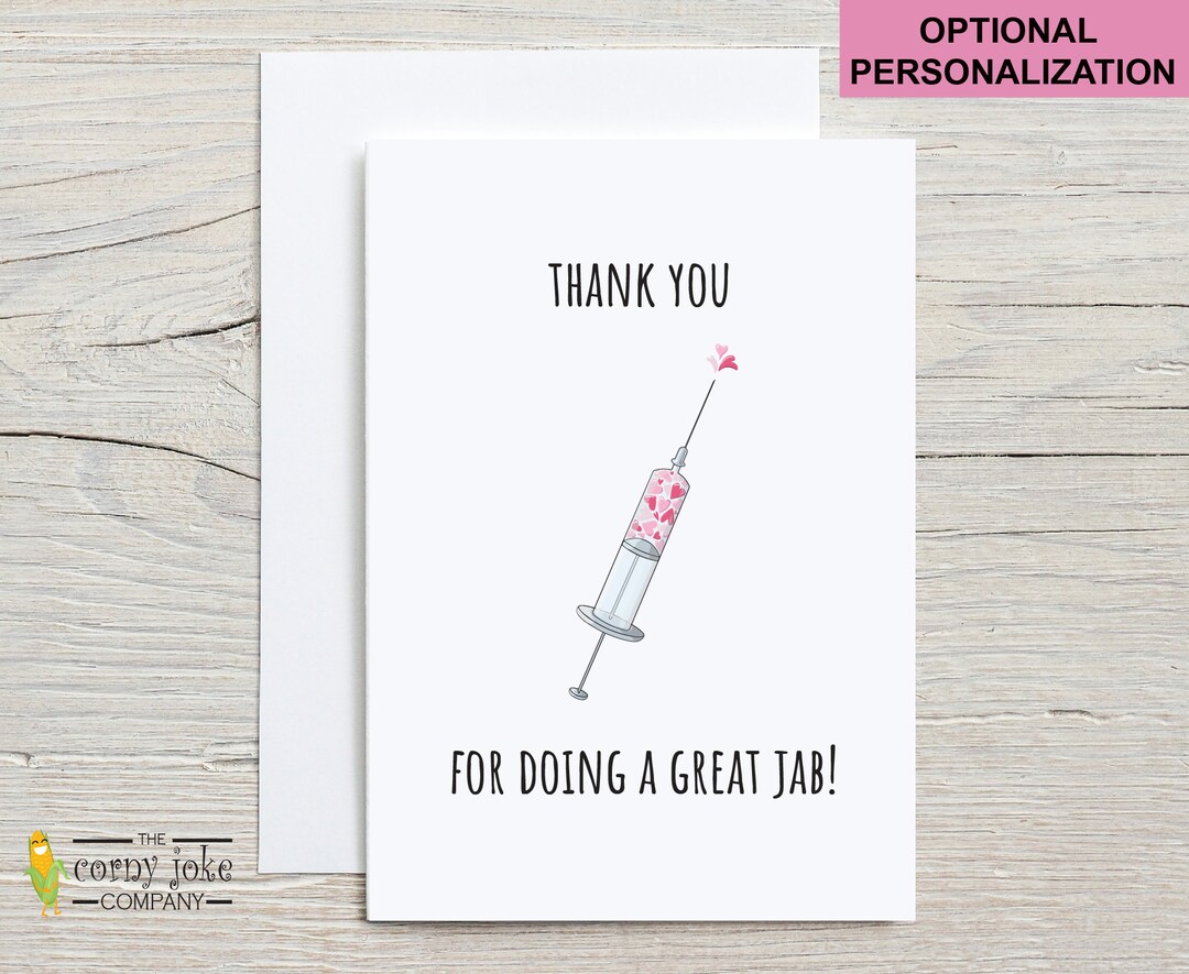 Thank You Card for Doctor, Hospital Thank You Gift, Pun Custom ...