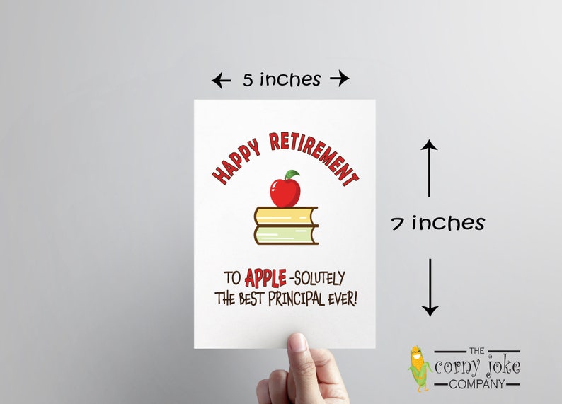 Printable Principal Retirement Card, Funny Retired Principal Gift ...