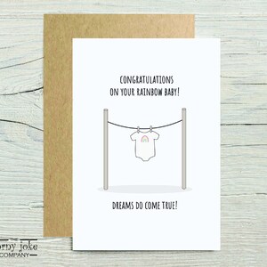 Rainbow Baby Card, Rainbow Baby Shower Gift, Congratulations on Birth ...