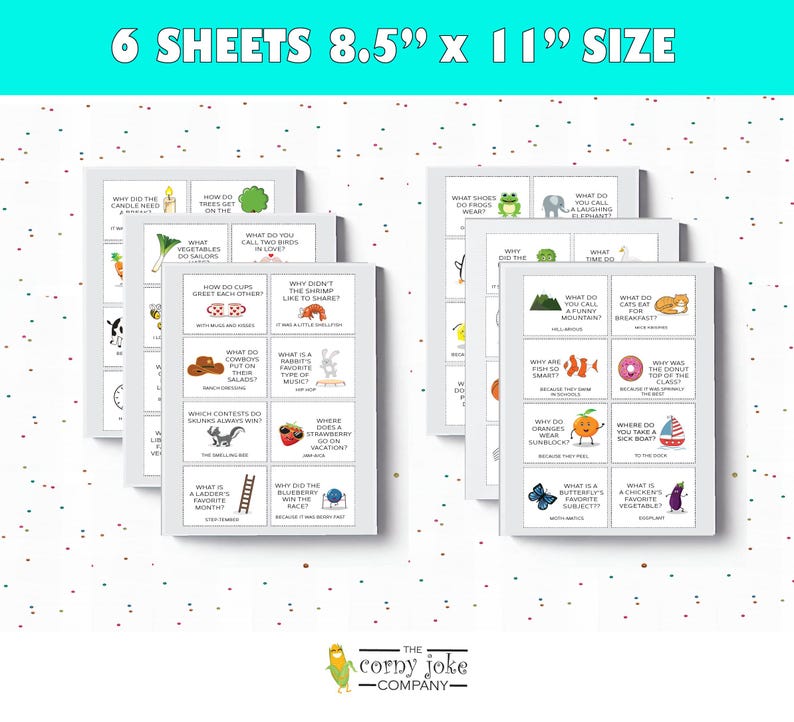 Lunchbox Jokes, Printable Lunch Box Humor for Kids, Funny School Notes ...