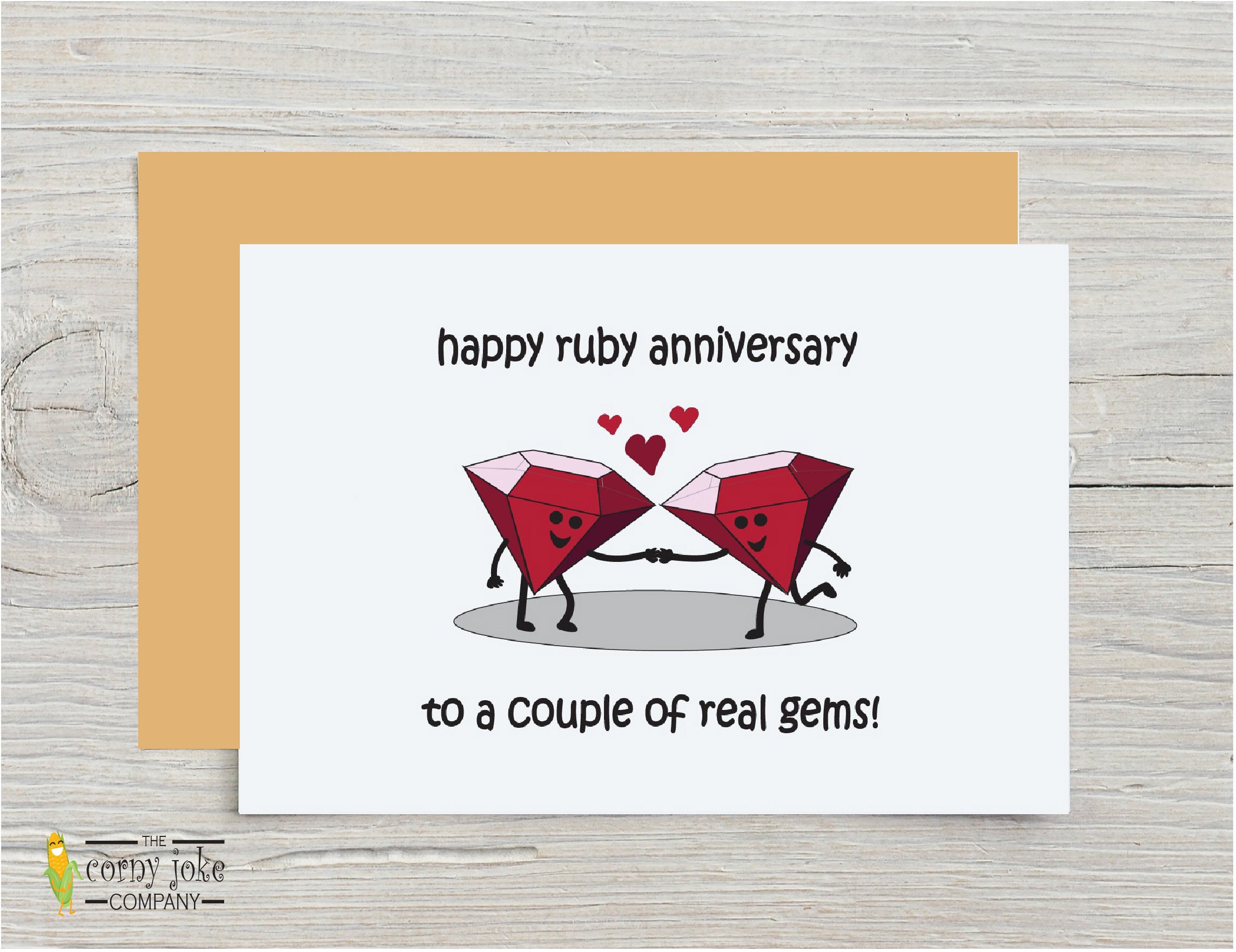 Ruby 40th Anniversary Card for a Couple Funny Ruby - Etsy