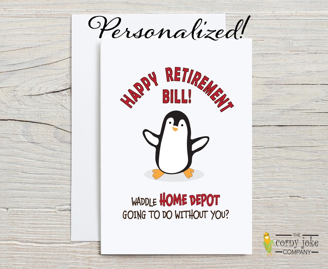 Funny Retirement Card, Retired Boss or Coworker Card, Personalized ...