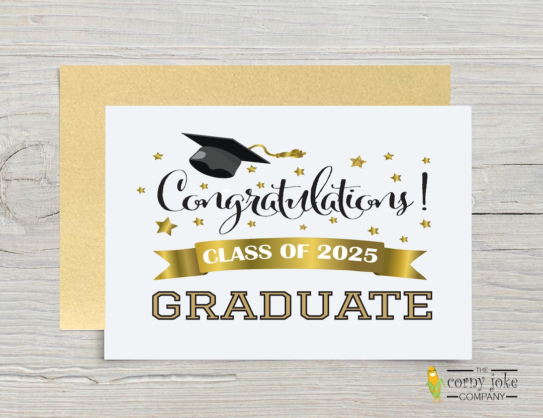 Graduation 2025 Custom Card, Personalized Graduation Card, Class of ...