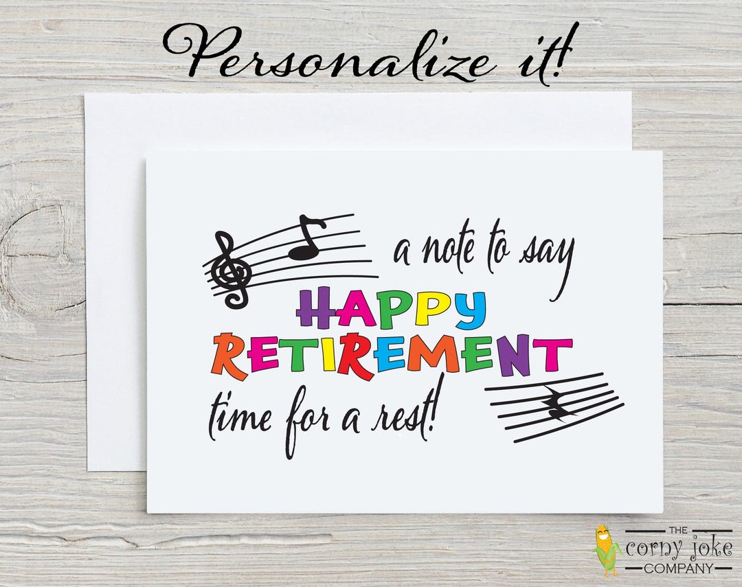 Music Teacher Retirement Card, Retiring Dance Teacher Card, Pun Gift ...