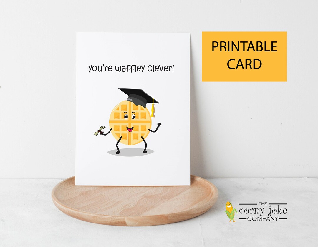 Printable Culinary School Graduation Card, Chef Card, CIA Card, Cute ...