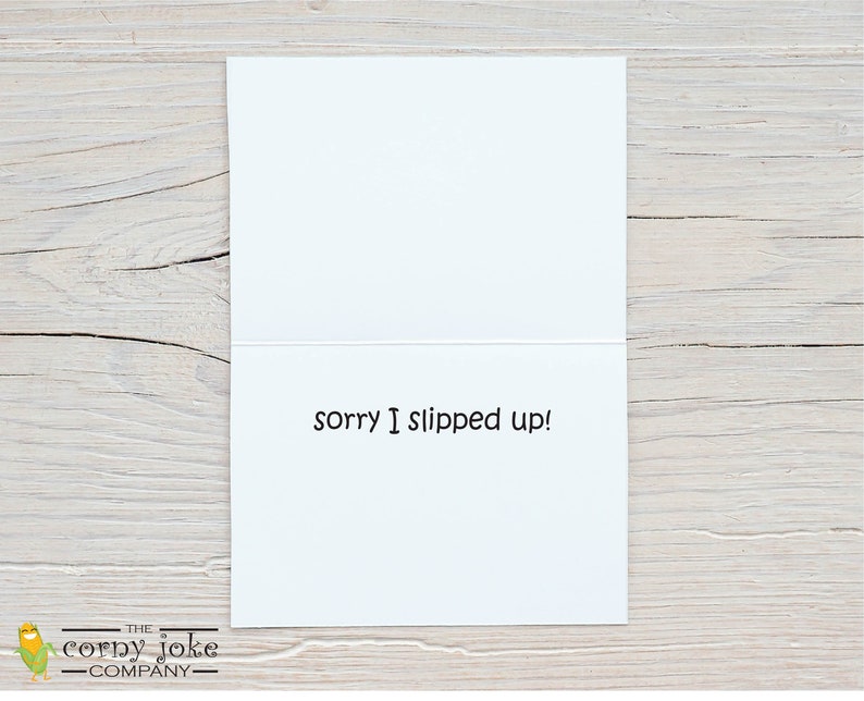 Sorry Card, Apology Card to Say Forgive Me With Cute Banana Figure Pun ...
