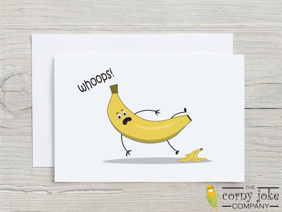 Sorry Card, Apology Card to Say Forgive Me With Cute Banana Figure Pun ...