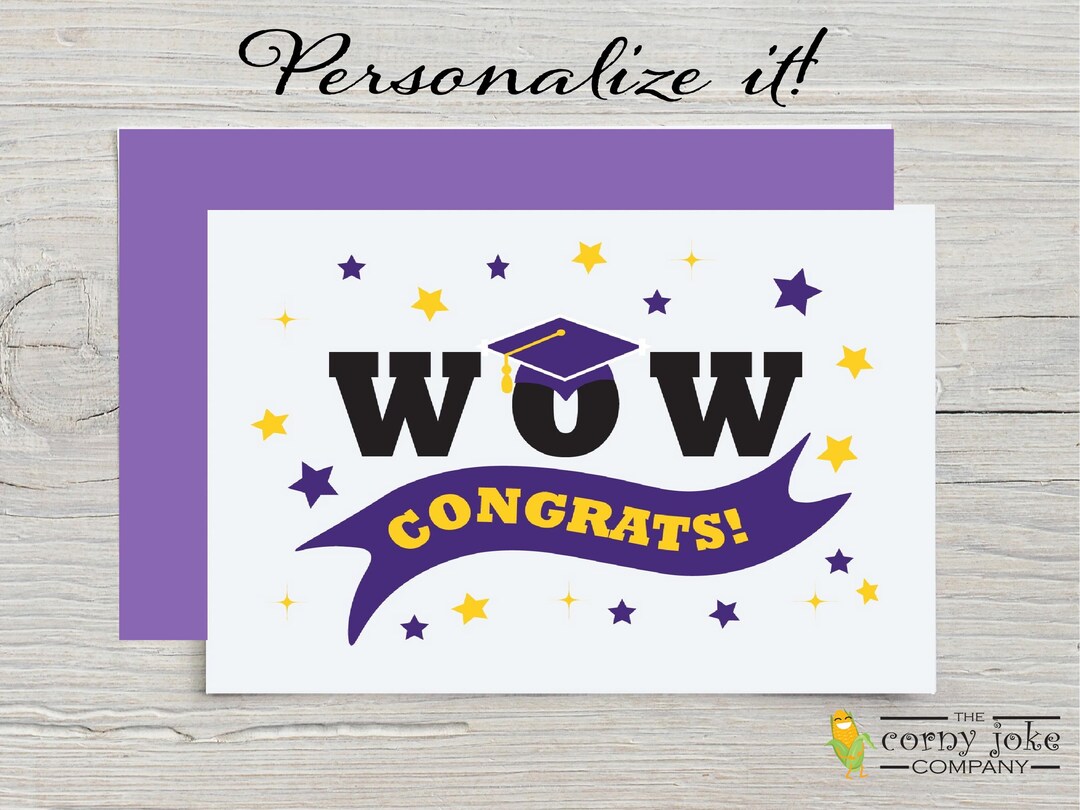 LSU Inspired Graduation Card, Louisiana State University Inspired ...