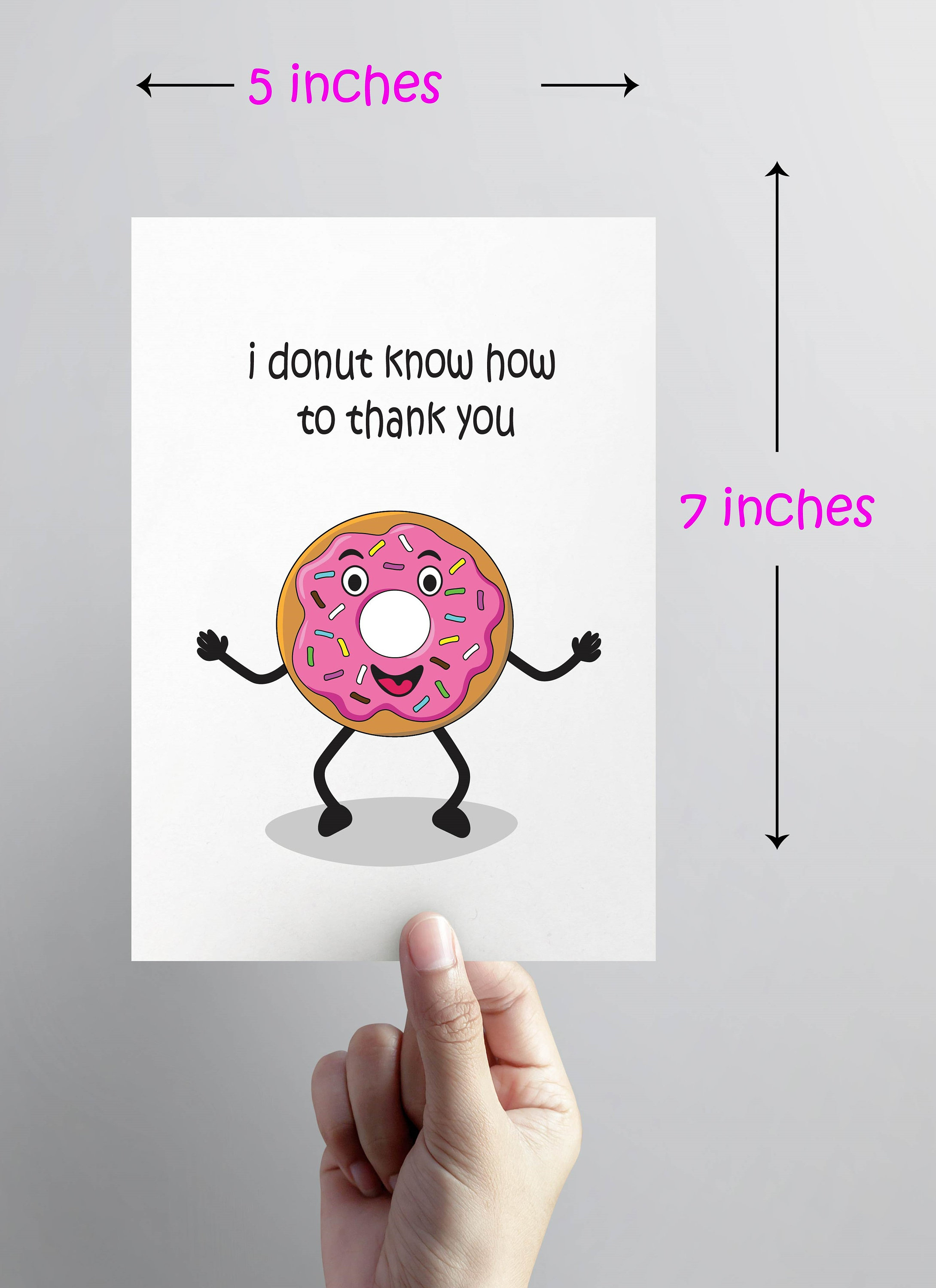 Printable Funny Thank You Card, Cute, Funny Food Pun Thank You Card ...