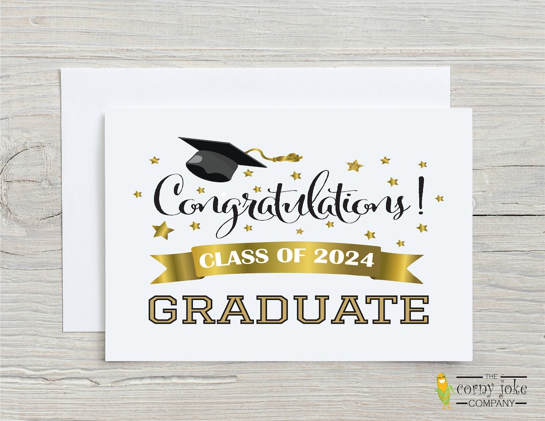 Graduation 2024 Custom Card, Personalized Graduation Card, Class of ...