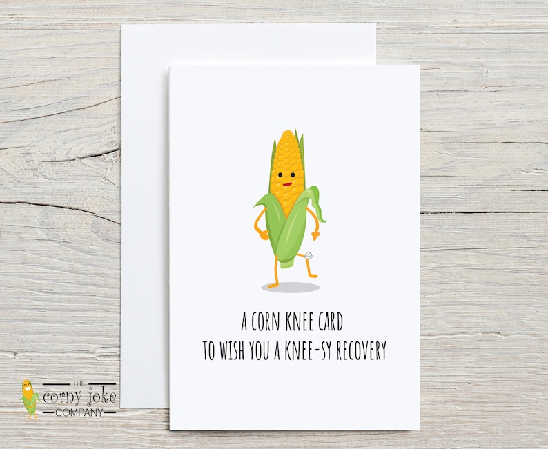 Get Well Soon Card for Knee Replacement, Funny Recovery Card Perfect ...