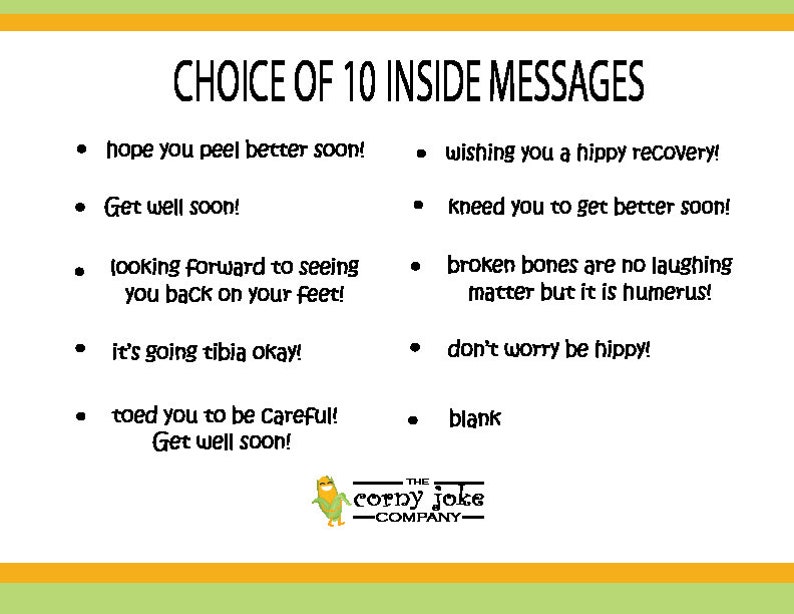 Funny Get Well Soon Card for Broken Leg, Ankle, Foot, Arm, Sports ...