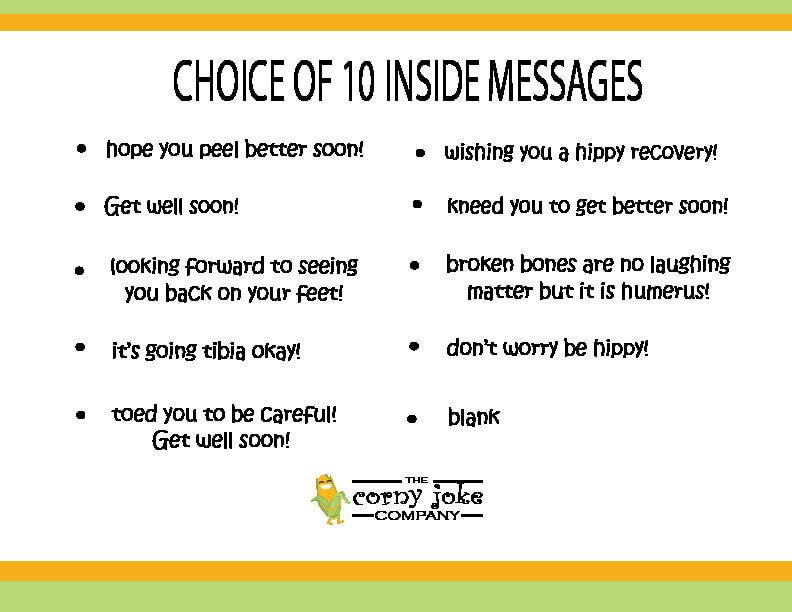 Funny Get Well Soon Card for Broken Leg, Ankle, Foot, Sports Injury ...