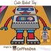 Cute Robot Toy Graph for Crochet (c2c, Mini C2c, Sc, Hdc, Dc, Tss ...