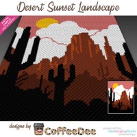 Minimalist Pyramid Sunrise Graph for Crochet c2c, Mini C2c, Sc, Hdc, Dc ...